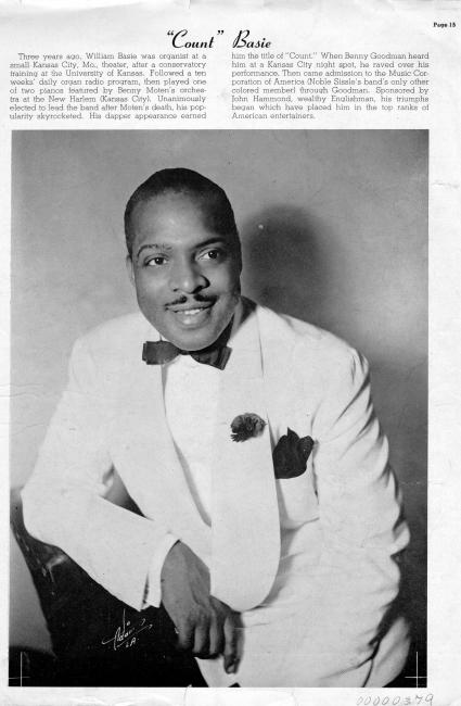 William "Count" Basie | The Pendergast Years