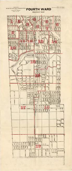1918 Precinct Map, 4th Ward | The Pendergast Years