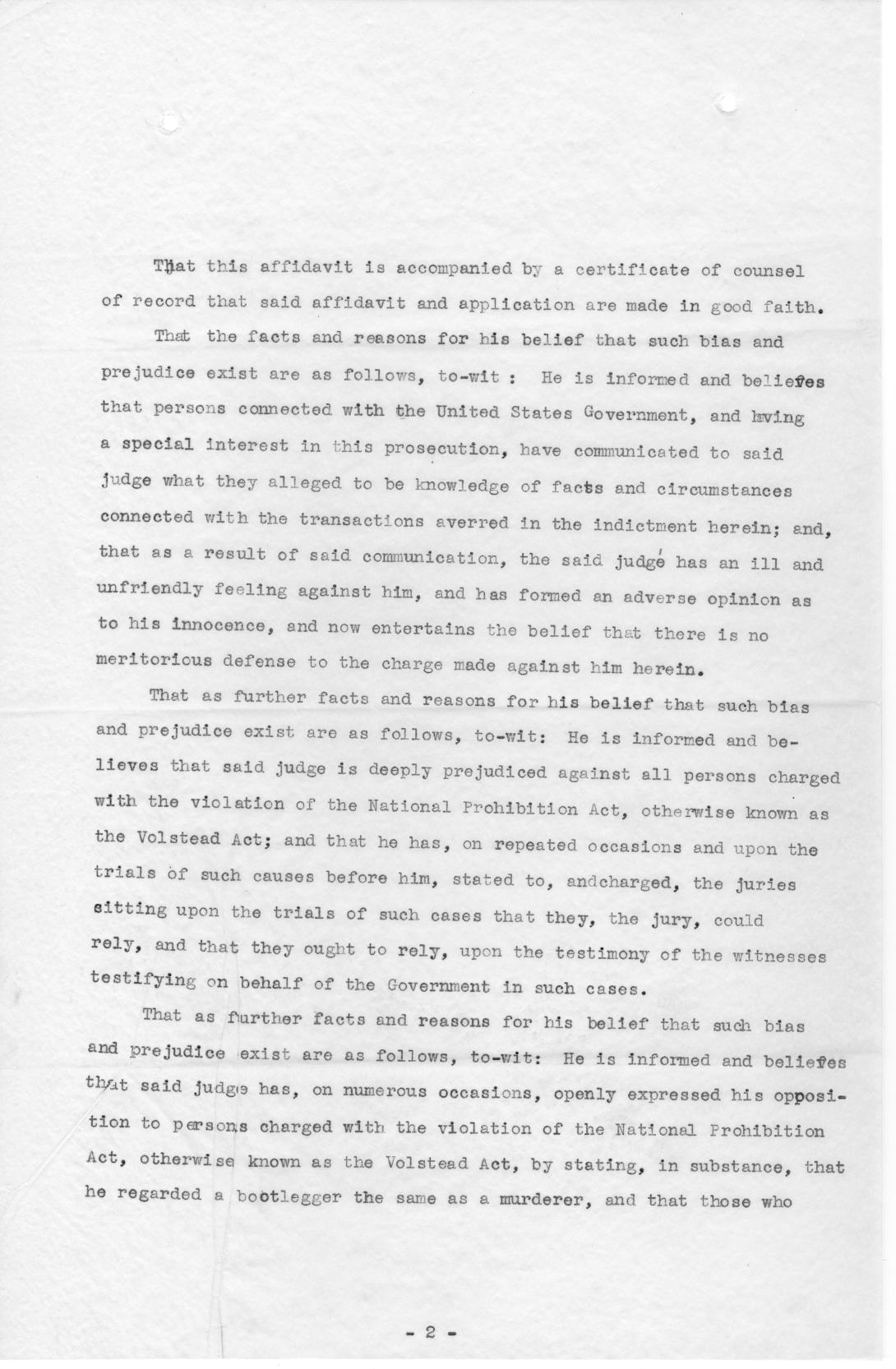 U.S. vs. Frank "Chee Chee" DeMayo, Robert Carnahan and B. E. Rector ...